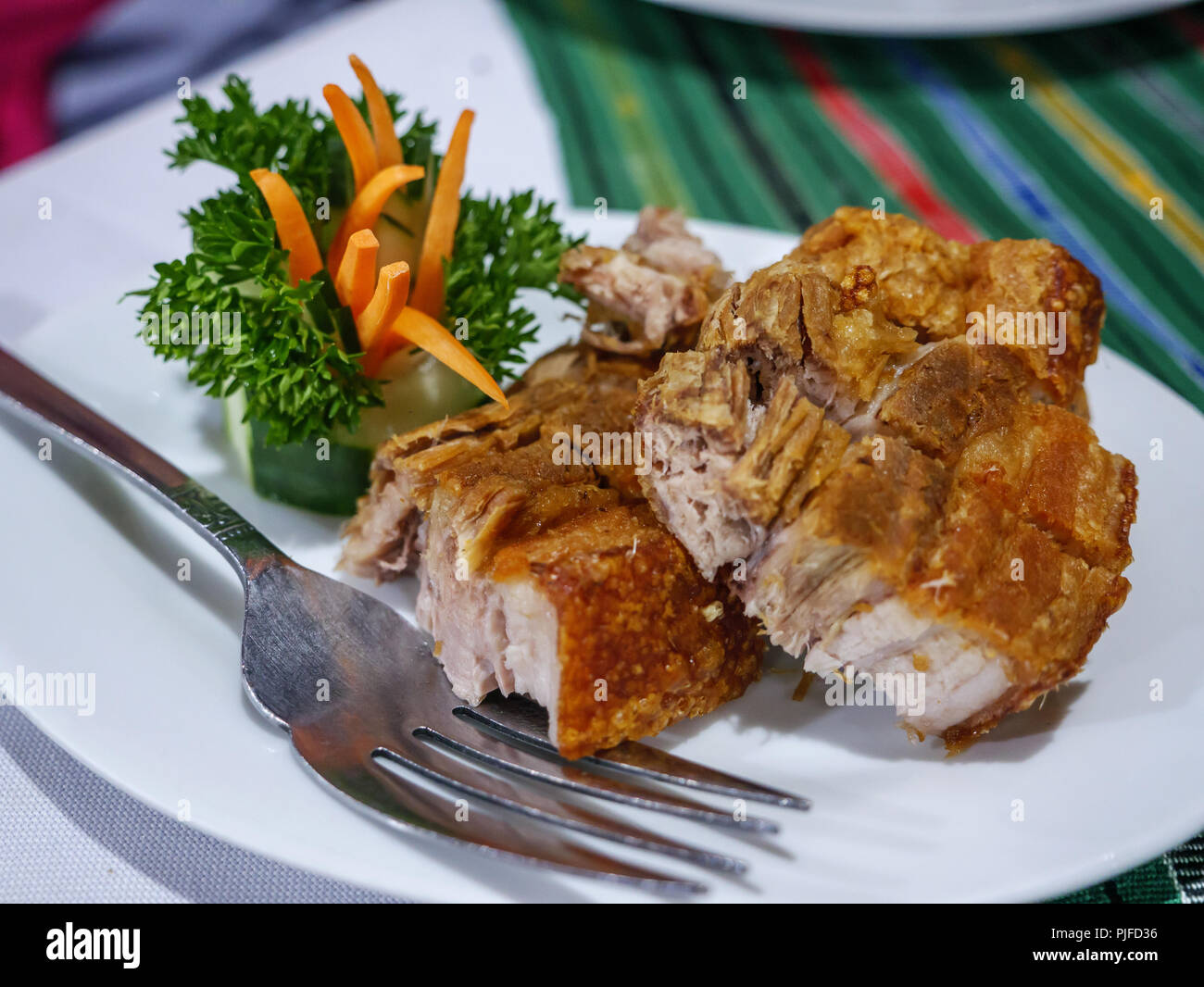 Traditional Philippines Food - Lechon Kawali Stock Photo - Alamy