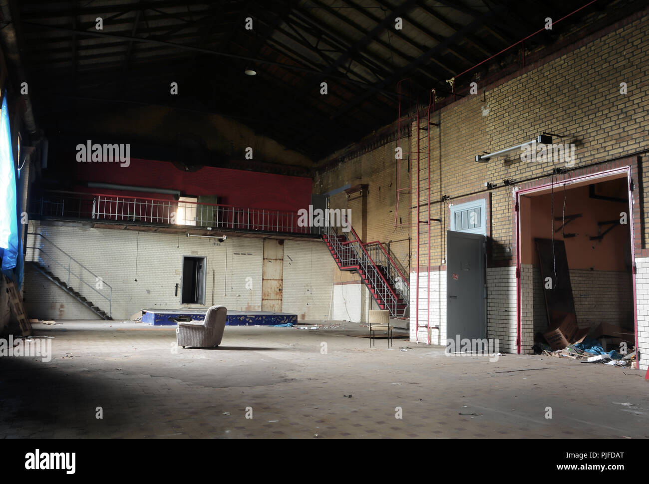 in an abandoned disused factory in Magdeburg Stock Photo - Alamy