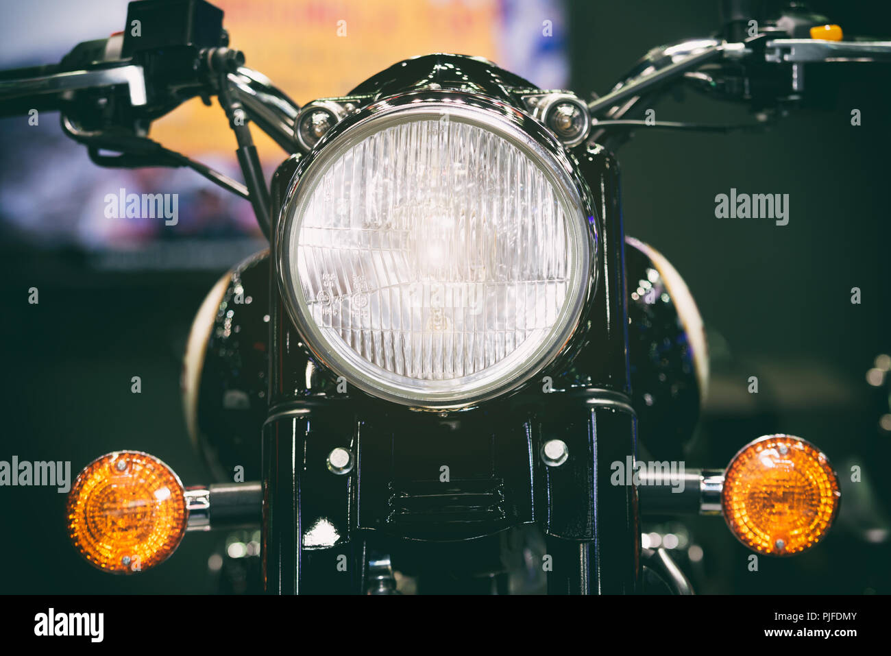 Motorcycle headlight hi-res stock photography and images - Alamy