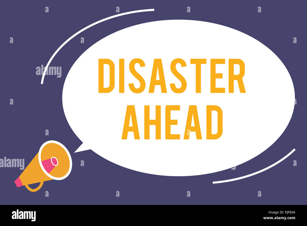 Word writing text Disaster Ahead. Business concept for Contingency ...