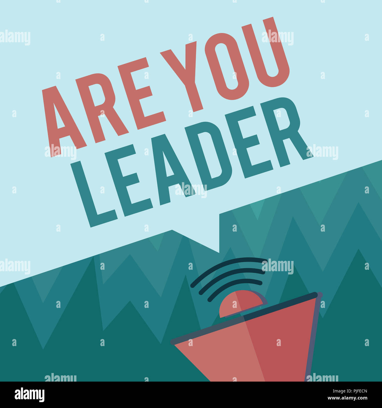 Conceptual hand writing showing Are You Leader. Business photo ...