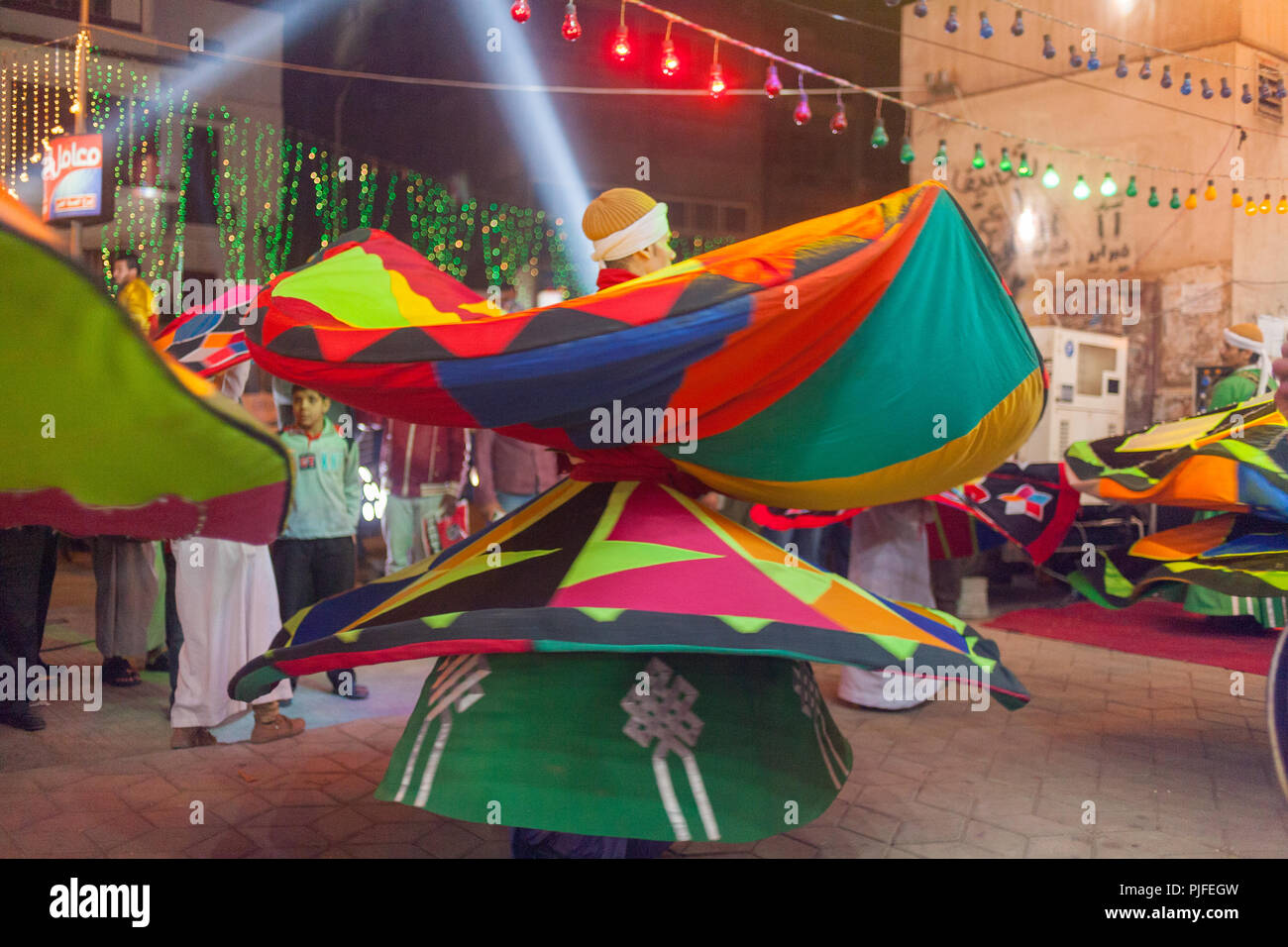 Egyptian tanoura dancers,Cairo, Egypt Stock Photo - Alamy