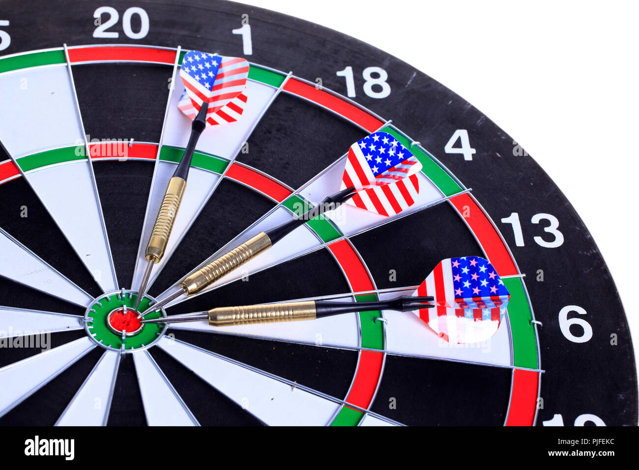 darts, darts hit the center Stock Photo - Alamy