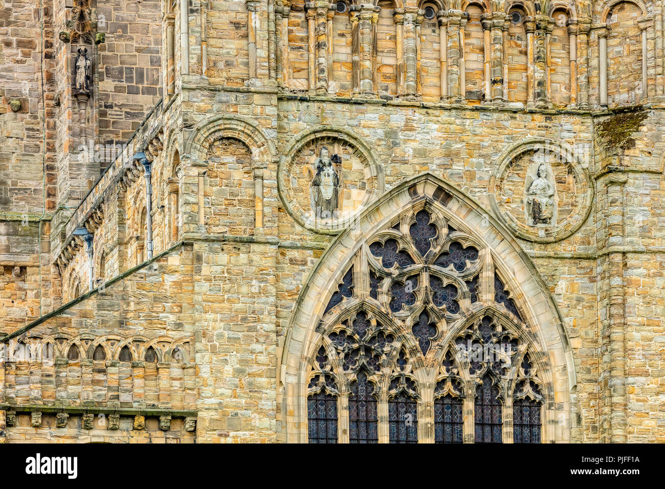 Durham Castle & Cathedral UNESCO world heritage site details Stock ...