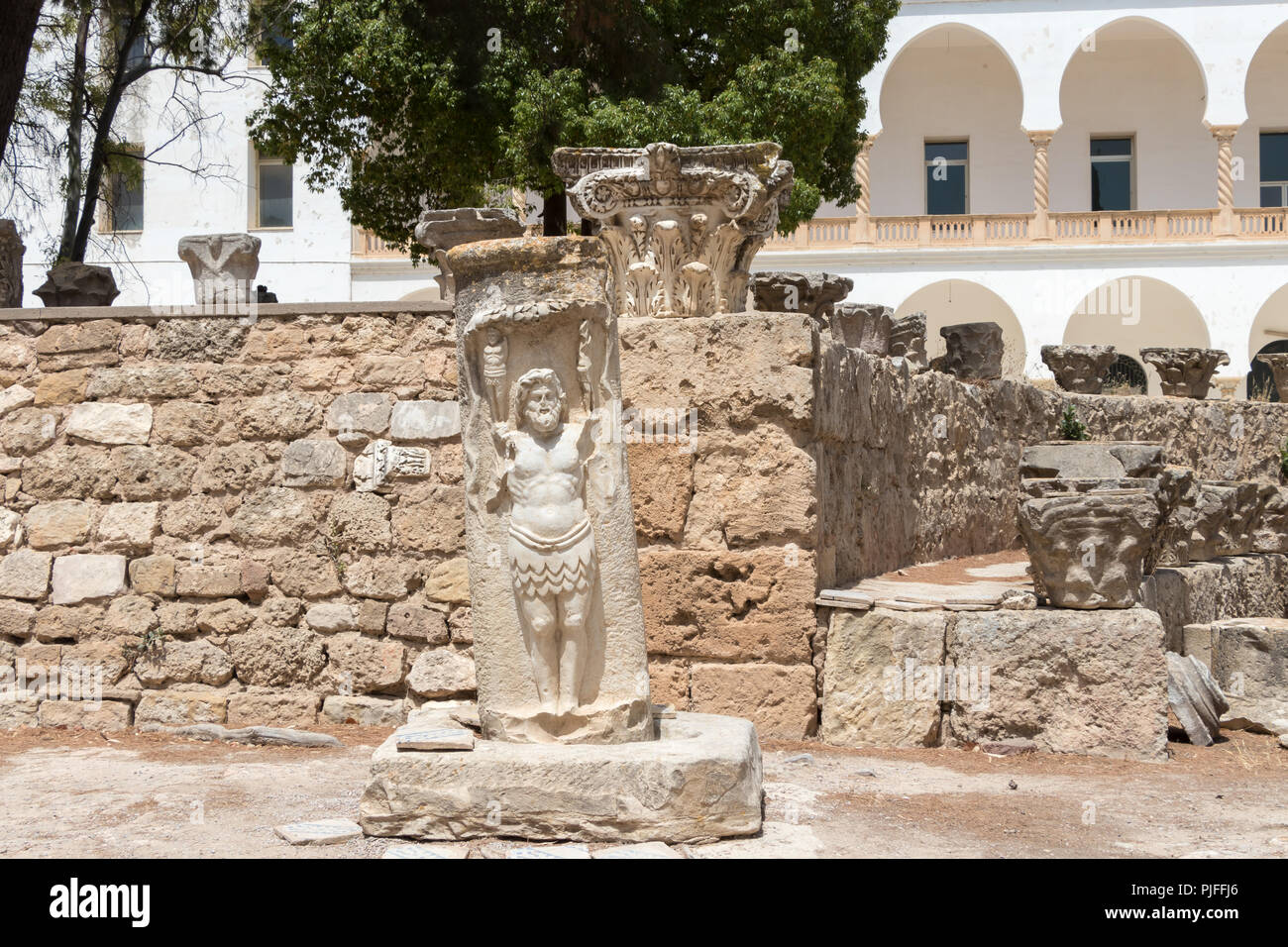 The ancient monument of ruined Carthage, Tunisia, Africa Stock Photo ...