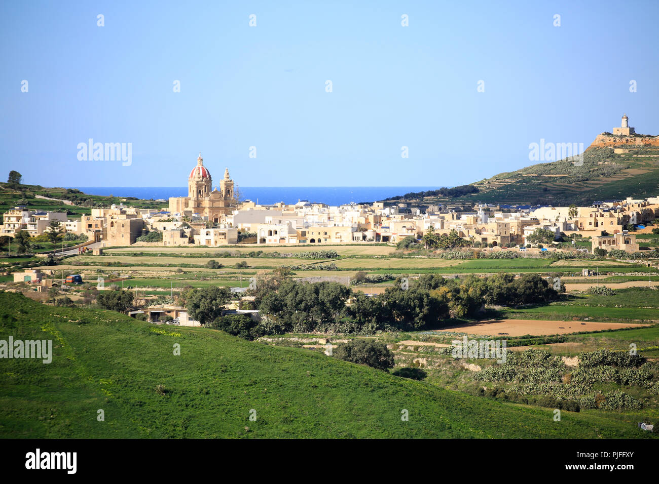Landscape of Gozo Island in Malta Stock Photo - Alamy