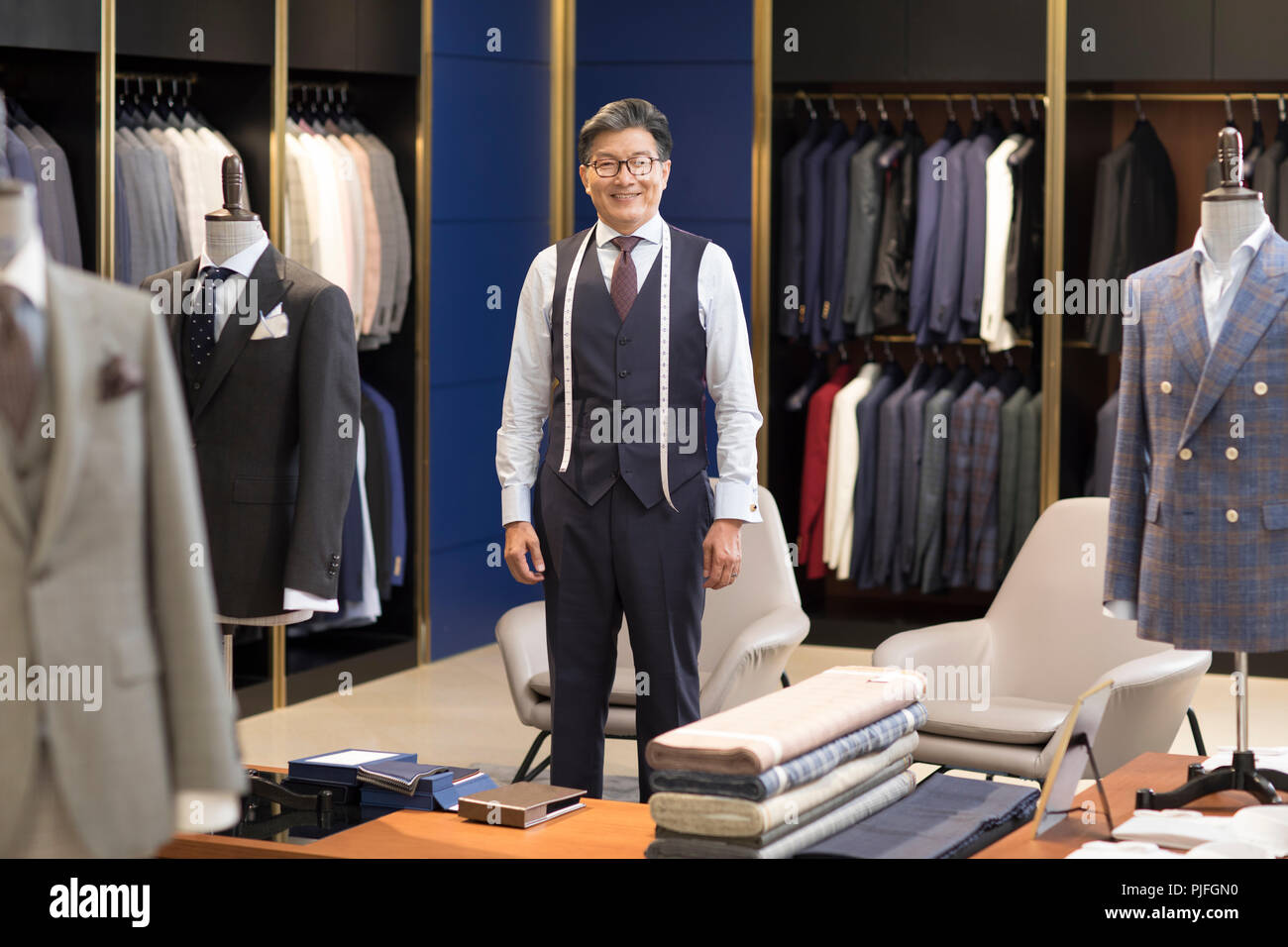 Confident fashion designer Stock Photo - Alamy