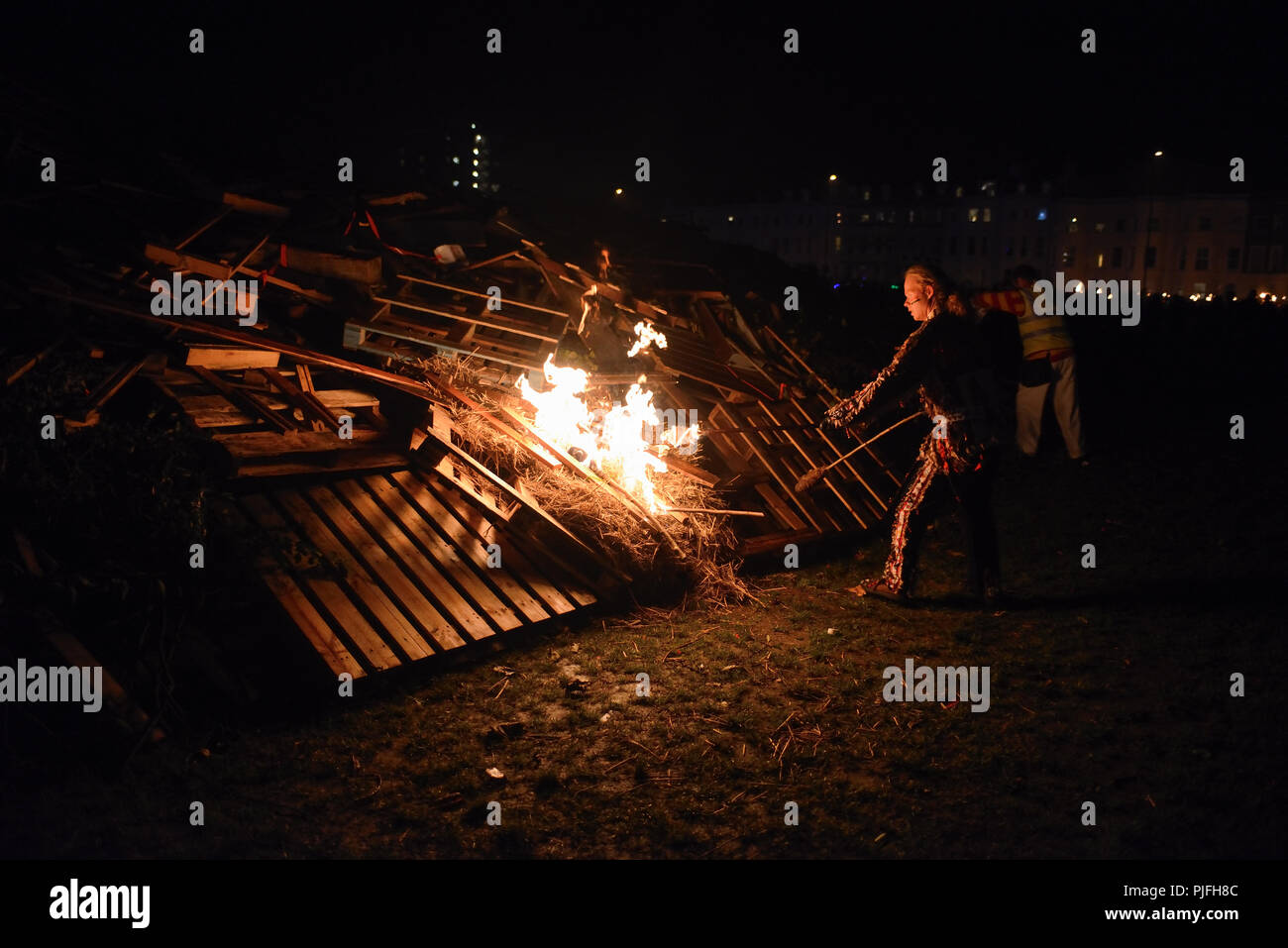 Man With Torch Light Dark Stock Photos & Man With Torch Light Dark ...