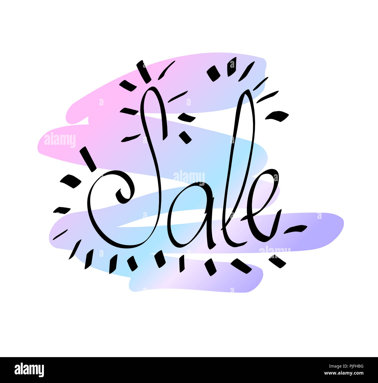 Hand drawn lettering. Spring Sale isolated. Vector illustration ...