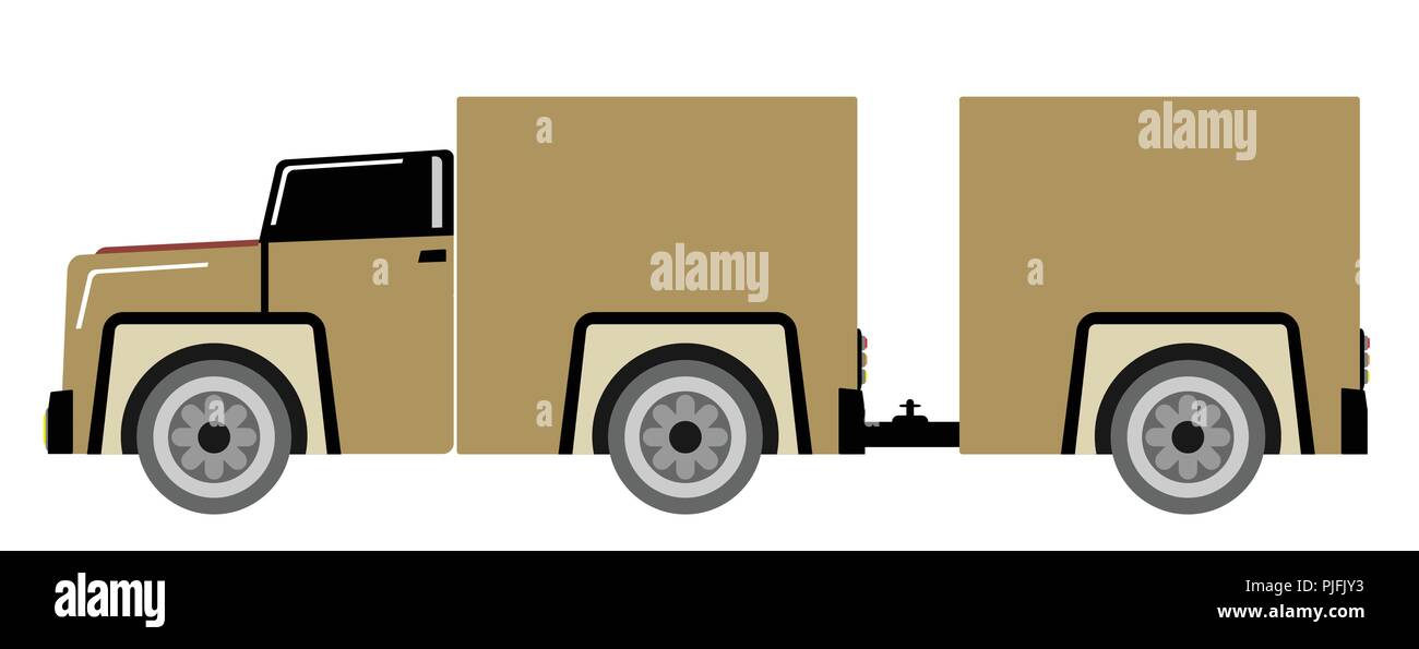vintage old Pick up truck vector and illustration Stock Vector Image ...