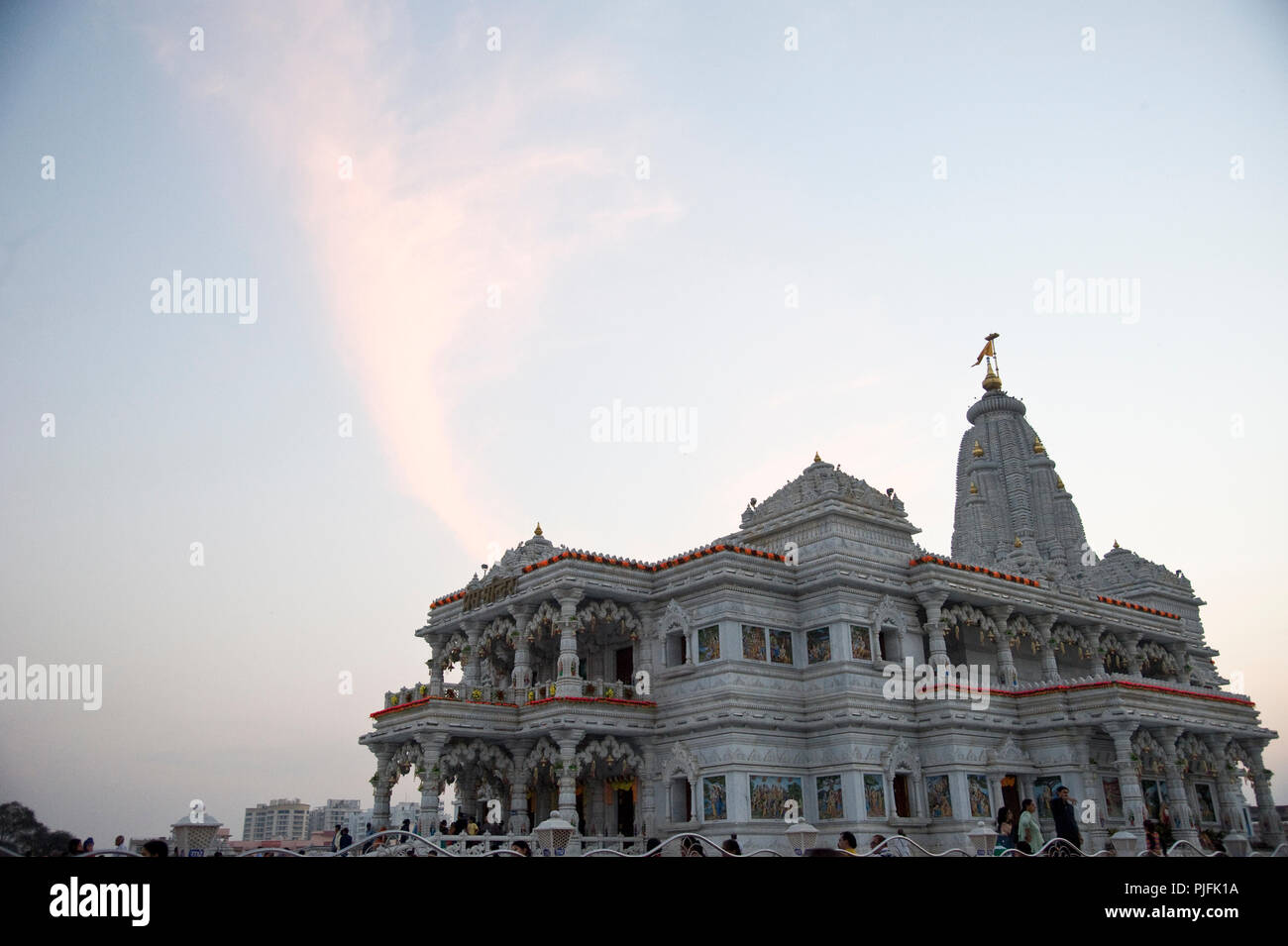 2016 View of Prem Mandir or love temple ( The Temple of Divine Love) at ...