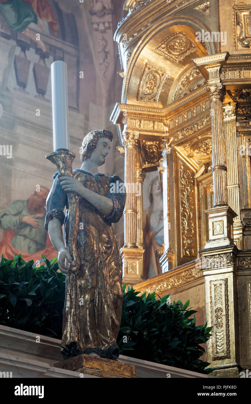 The ciborium on the altar of the church of San Francesco ...