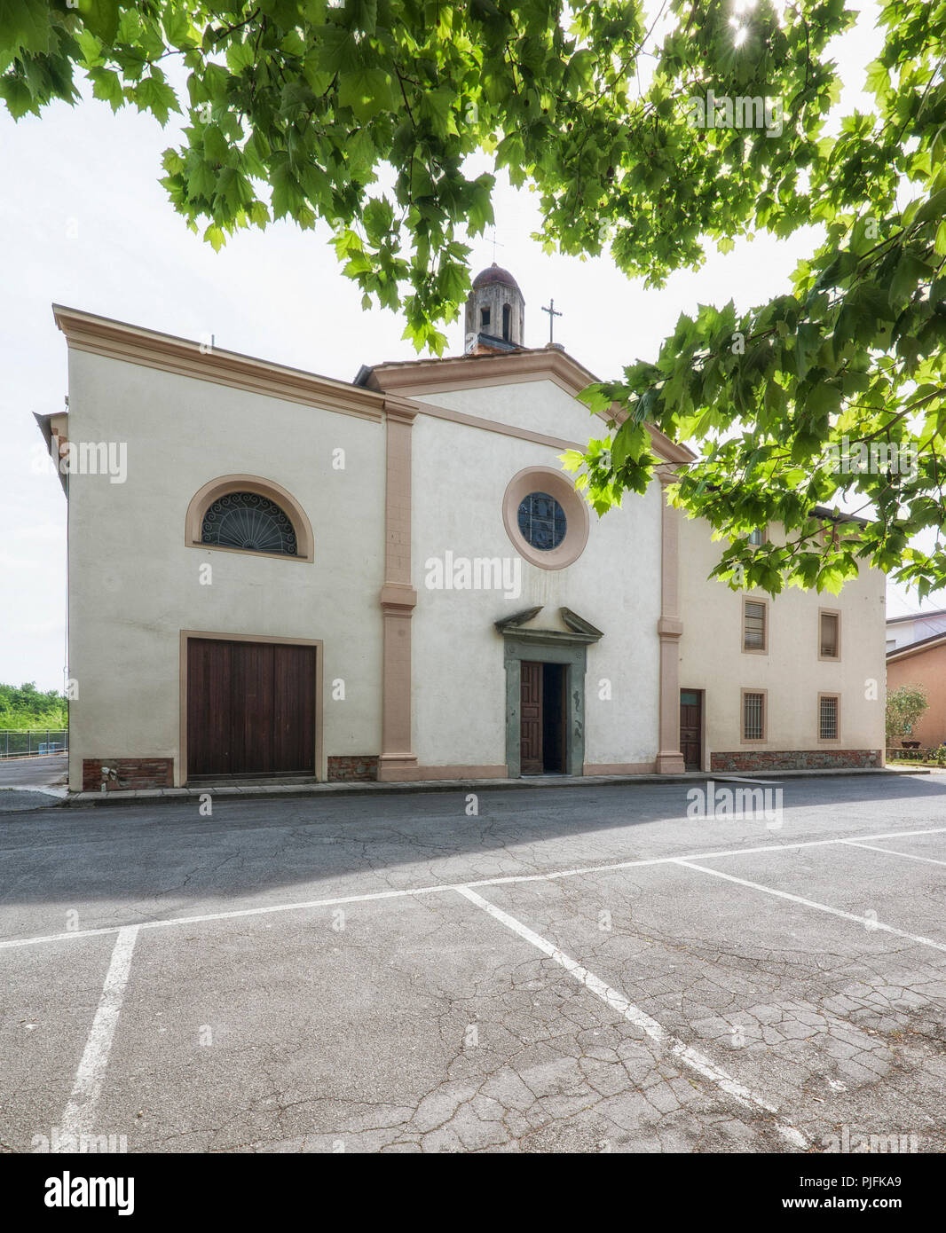 The church of San Pietro Apostolo, near the Via Francigena,Galleno ...