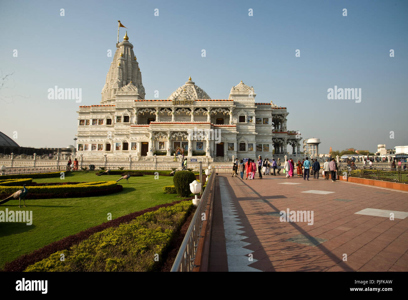 2016 View of Prem Mandir or love temple ( The Temple of Divine Love) at ...
