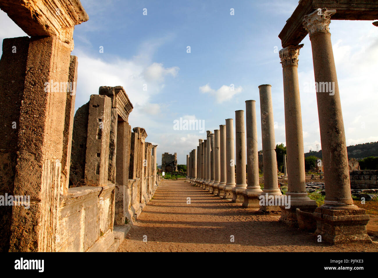 Turkey, province of Antalya, Aksu, archaeological site of Perge (or ...