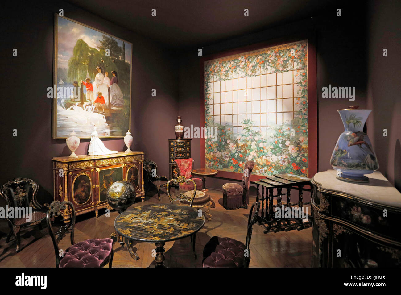 Paris, 1st district. Museum of Decorative Arts. Gallery 19th century. A ...