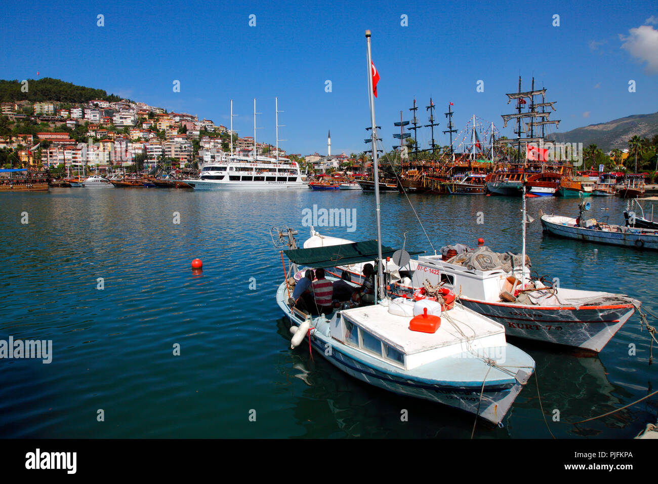 Alanya with harbour hi-res stock photography and images - Alamy