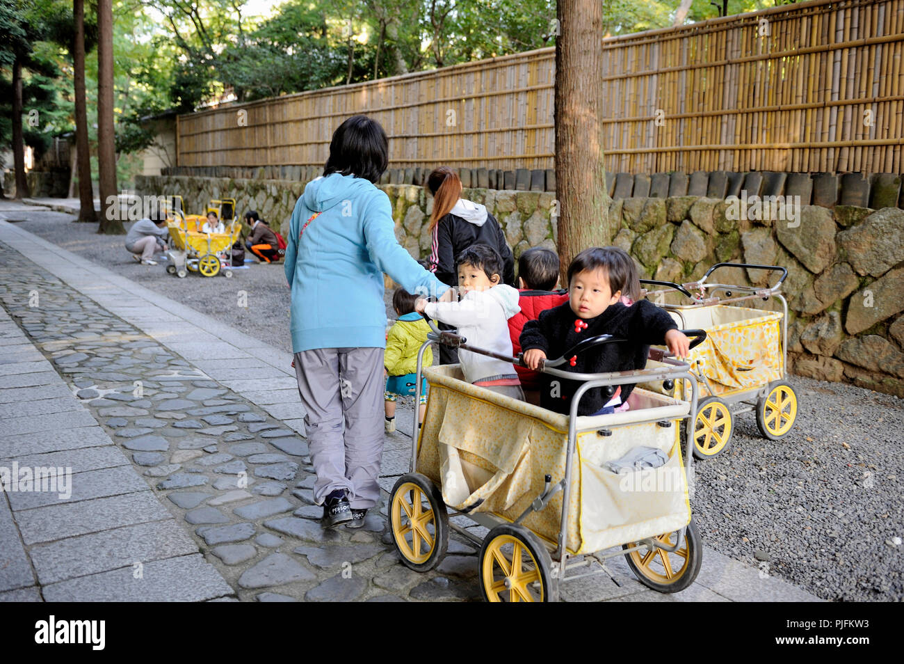 Japan, kindergarten in Kyoto Stock Photo - Alamy