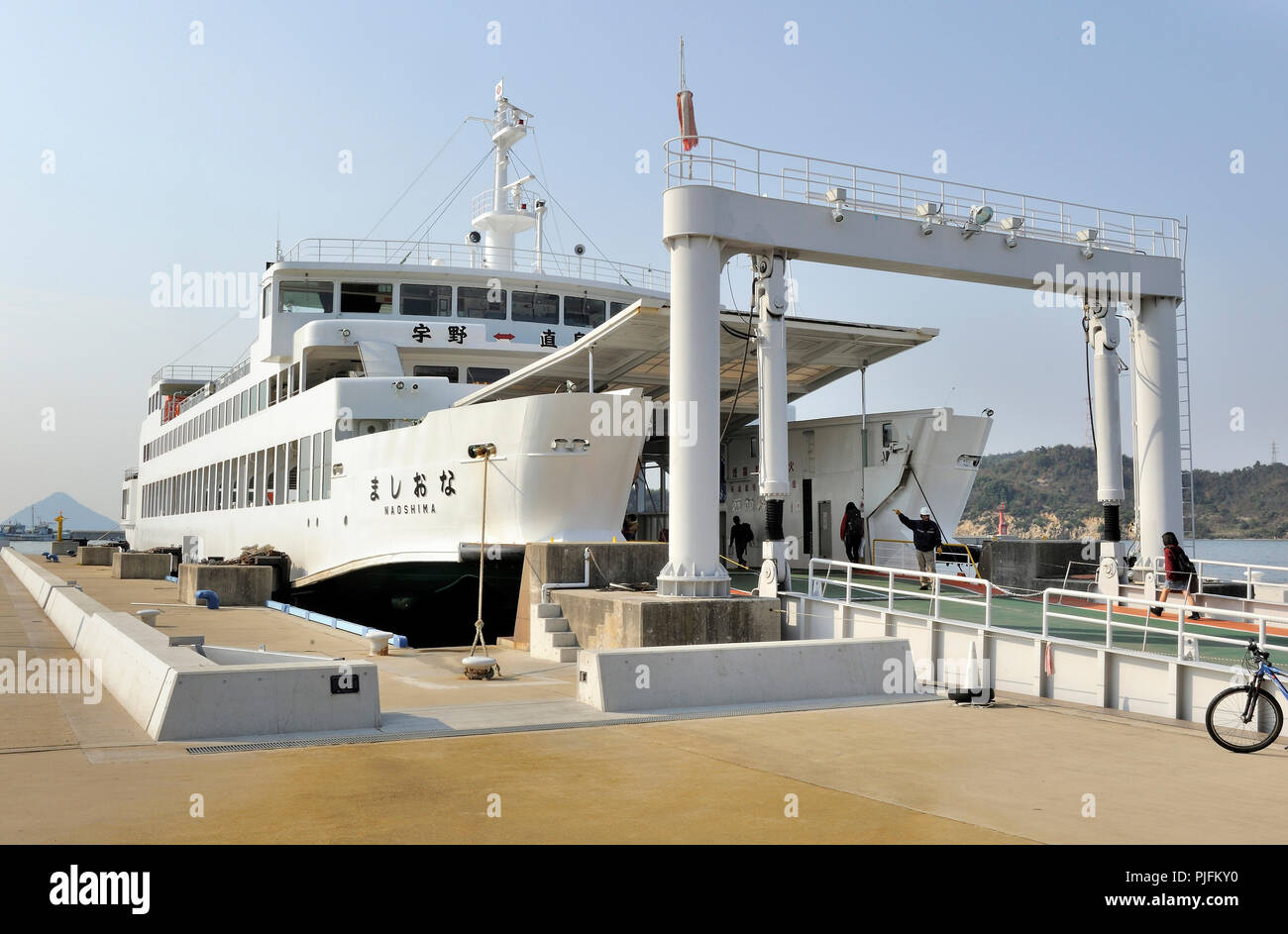 Japan, Honshu island, ferry in the Uno harbour Stock Photo - Alamy