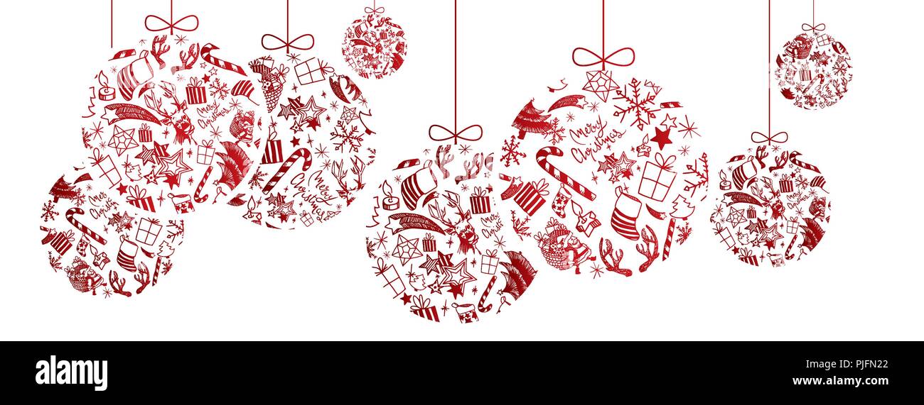 Cute christmas tree ball Stock Vector Images - Alamy