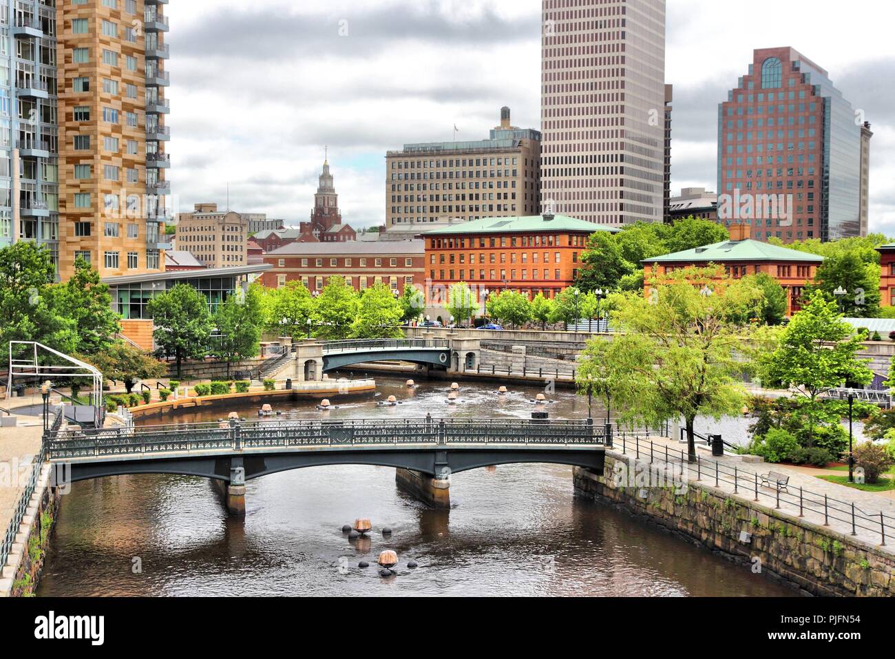 Providence, Rhode Island. City view in New England region of the United ...