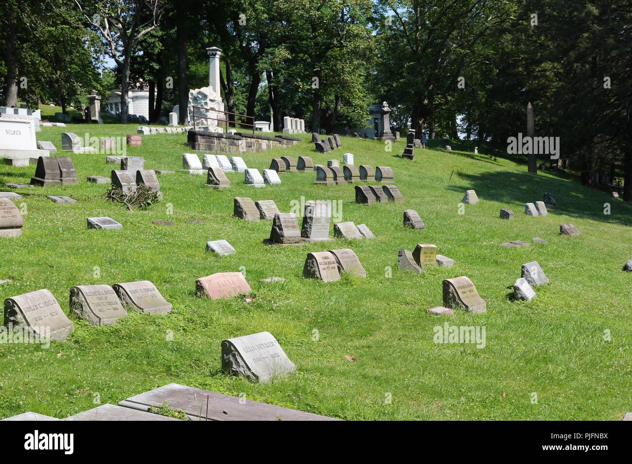 PITTSBURGH, USA - JUNE 30, 2013: Allegheny Cemetery in Pittsburgh ...