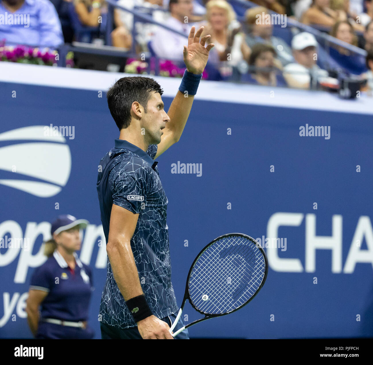 New York, United States. 05th Sep, 2018. Novak Djokovic of Serbia ...