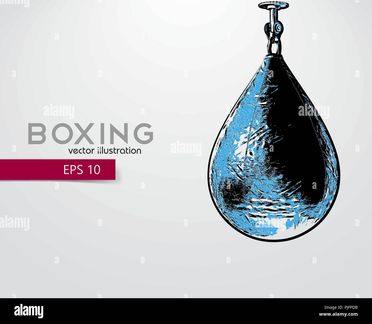 Boxing punch bag on Stock Vector Images - Alamy