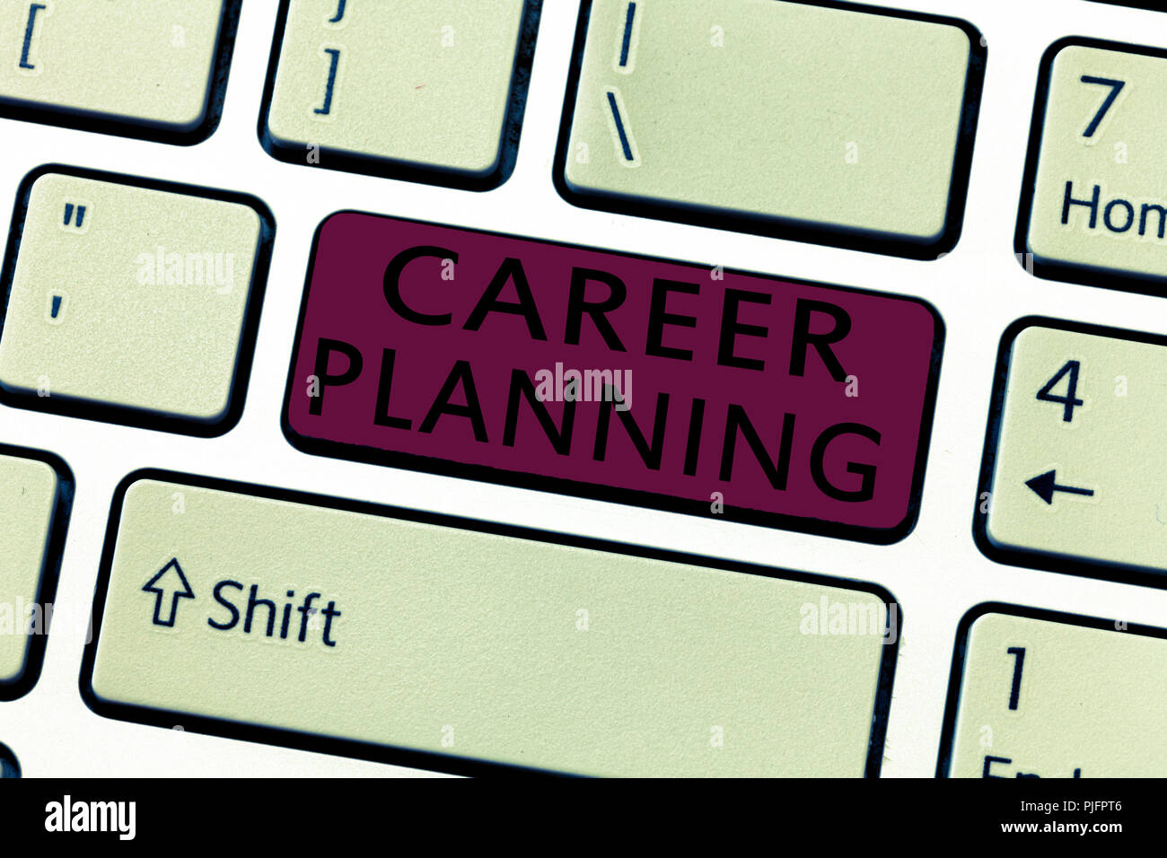 Word writing text Career Planning. Business concept for A list of goals ...