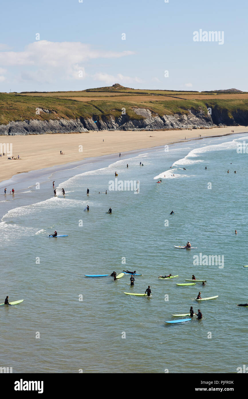 Whitesands bay surfing hi-res stock photography and images - Alamy