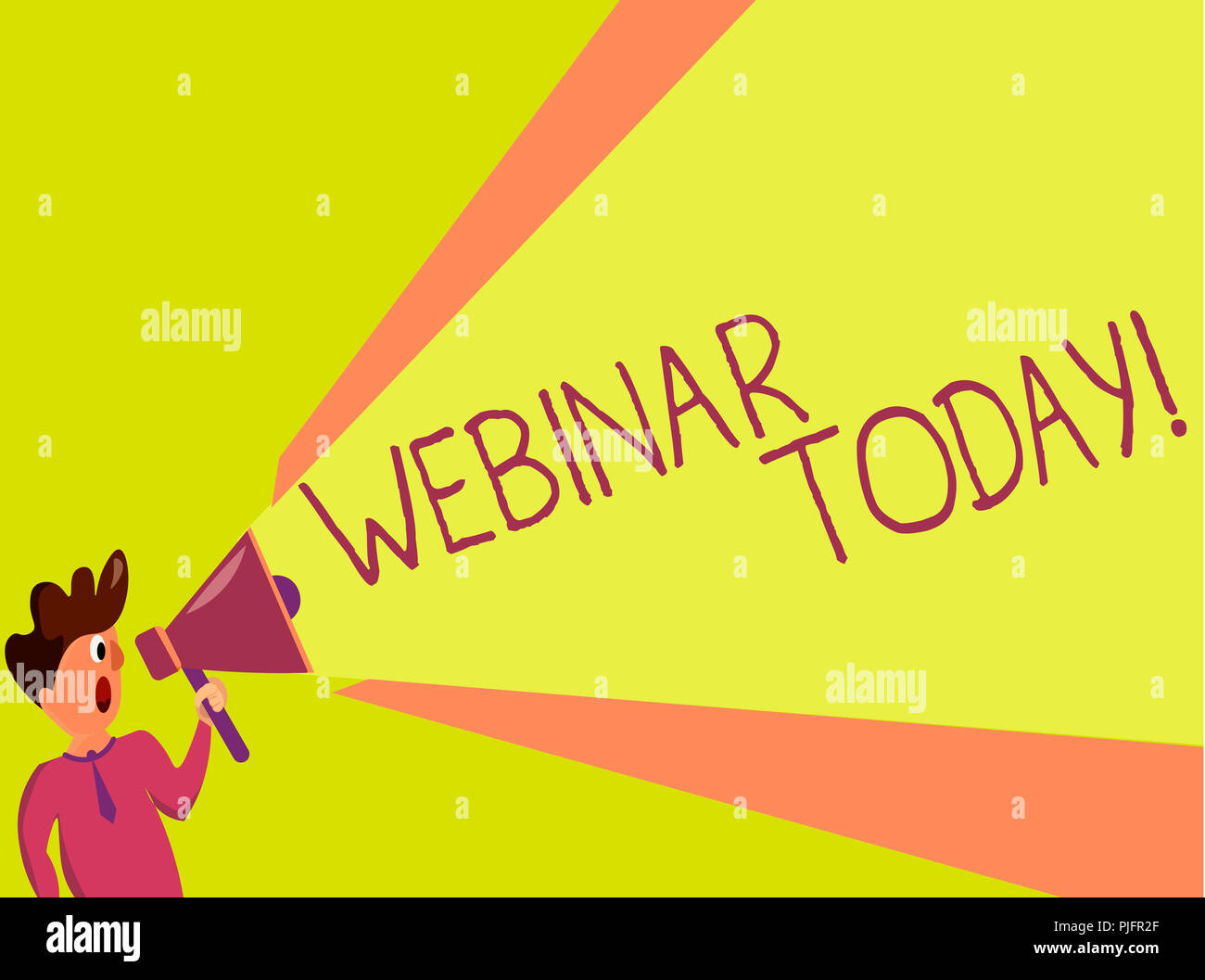 Handwriting text writing Webinar Today. Concept meaning live online ...