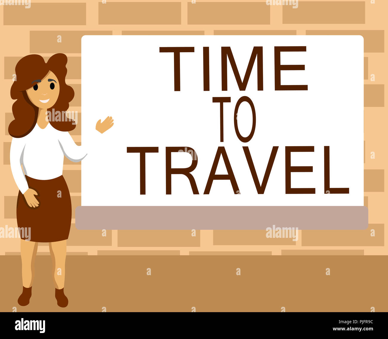 Word writing text Time To Travel. Business concept for Moving or going ...