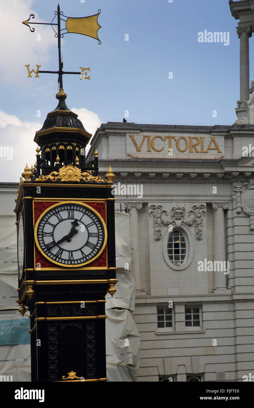 Victoria Westminster London England Little Ben Clock Tower Stock Photo ...