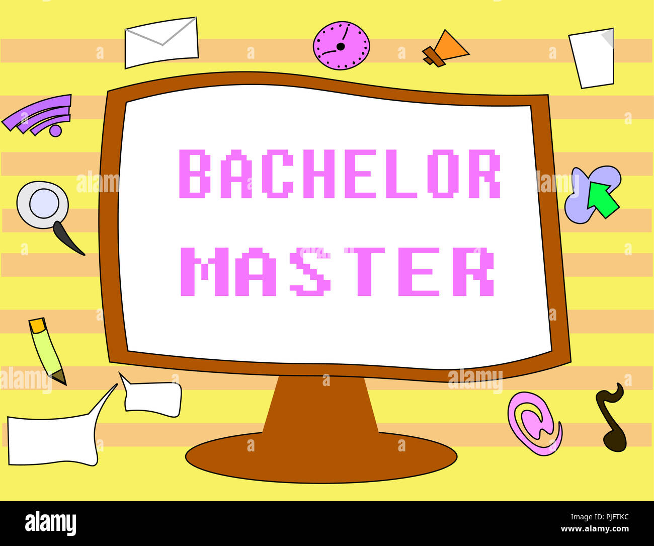 Text sign showing Bachelor Master. Conceptual photo An advanced degree ...