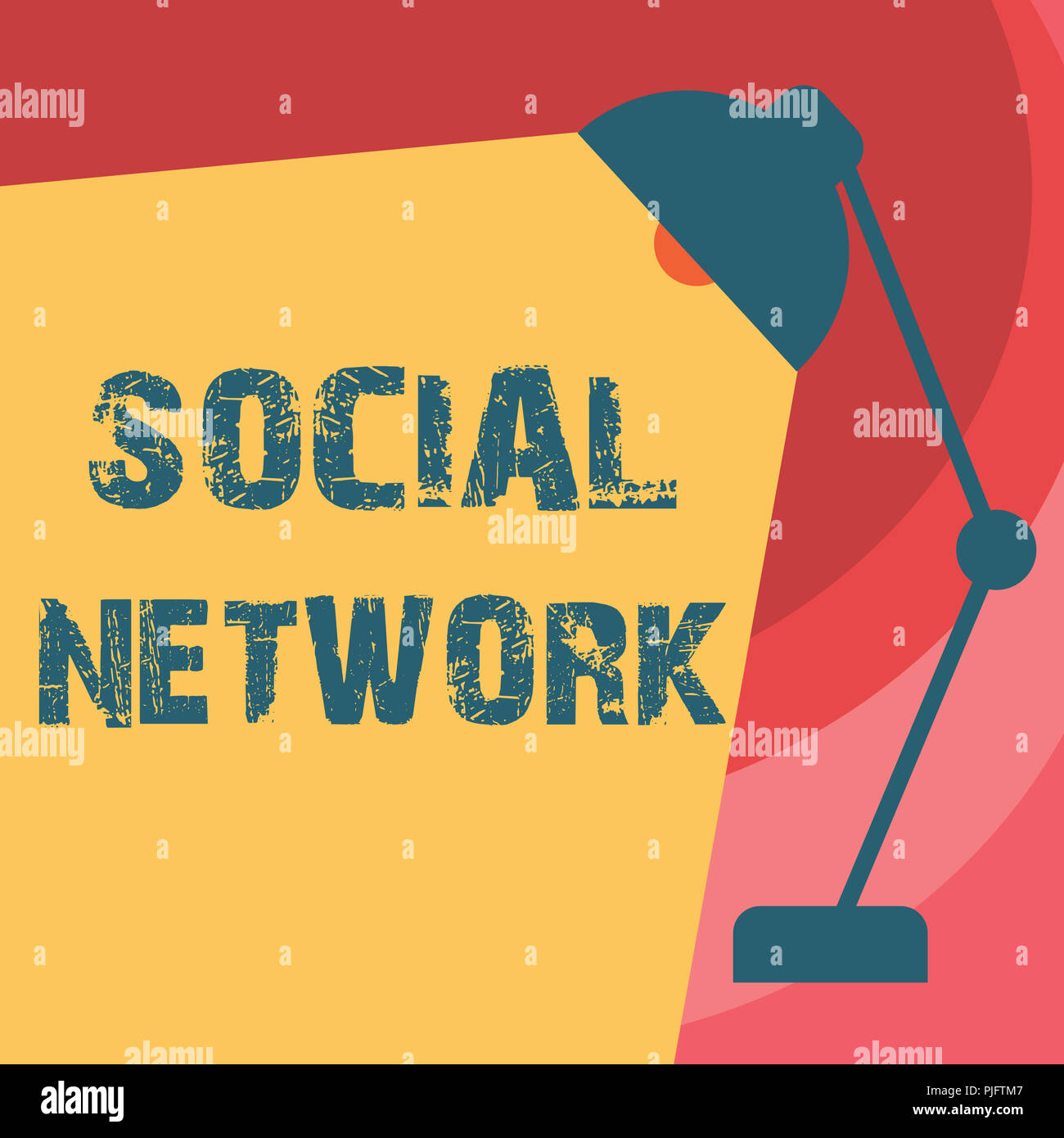 Handwriting text writing Social Network. Concept meaning Interactions ...