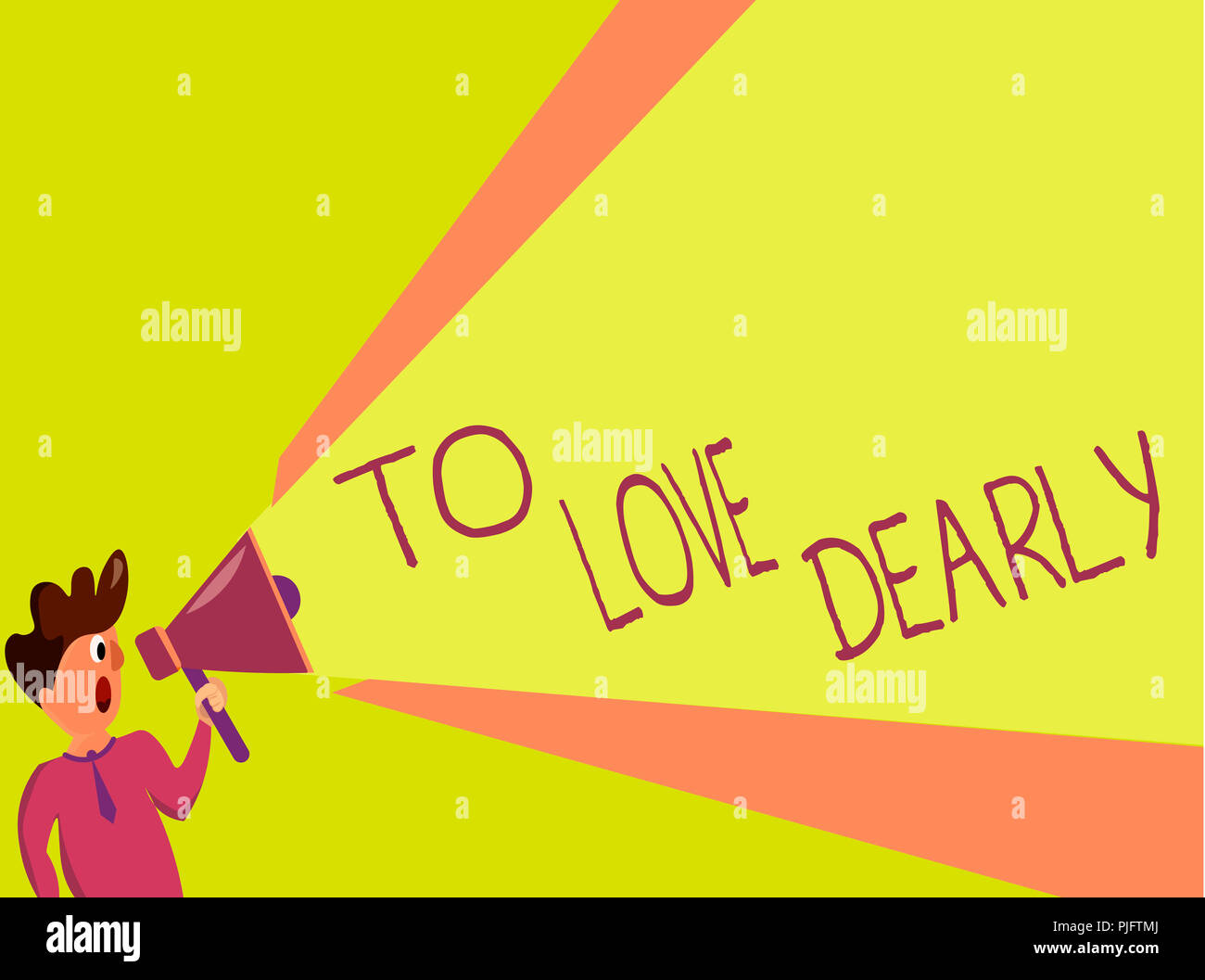 Handwriting text writing To Love Dearly. Concept meaning Love someone ...