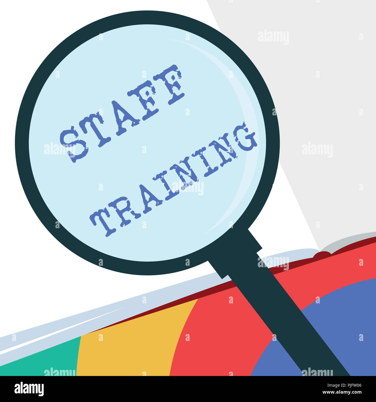 Text sign showing Staff Training. Conceptual photo A program that helps ...