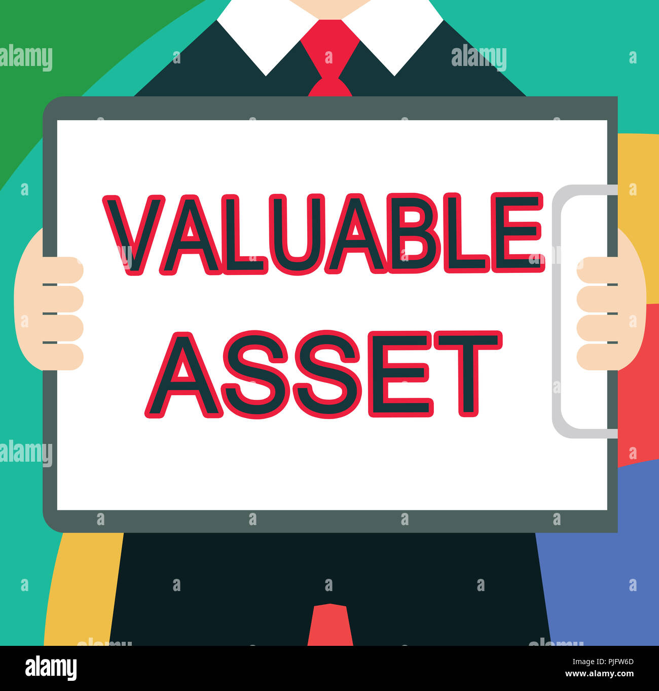 Text sign showing Valuable Asset. Conceptual photo Your most valuable ...