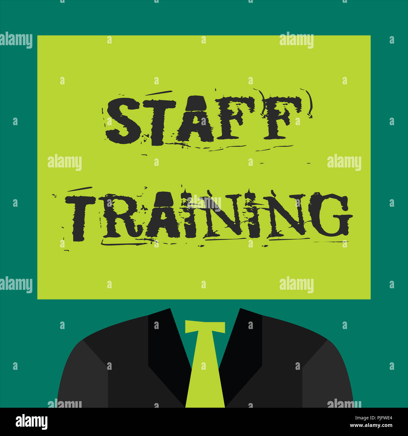 Text sign showing Staff Training. Conceptual photo A program that helps ...