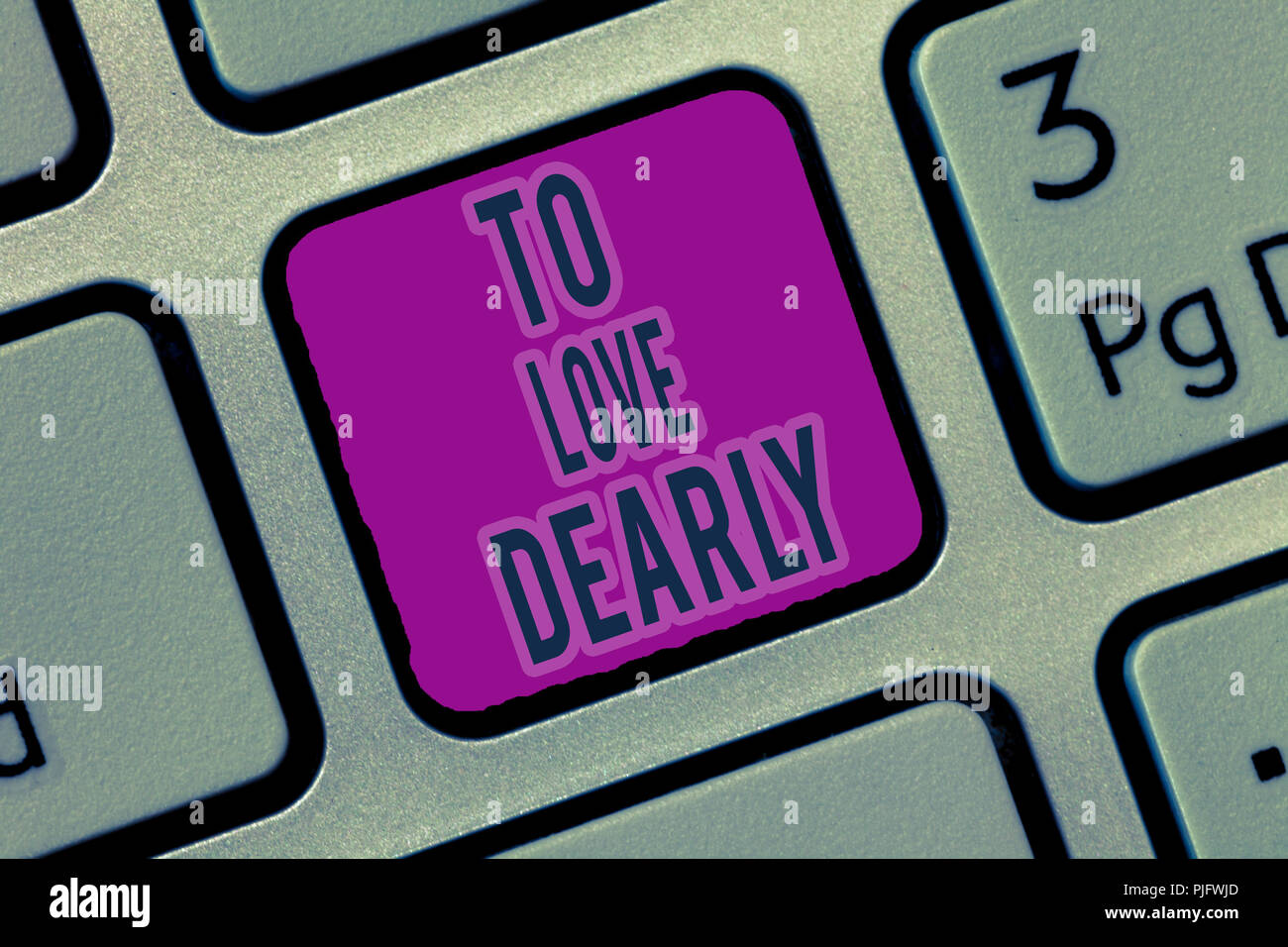 Writing note showing To Love Dearly. Business photo showcasing Love ...