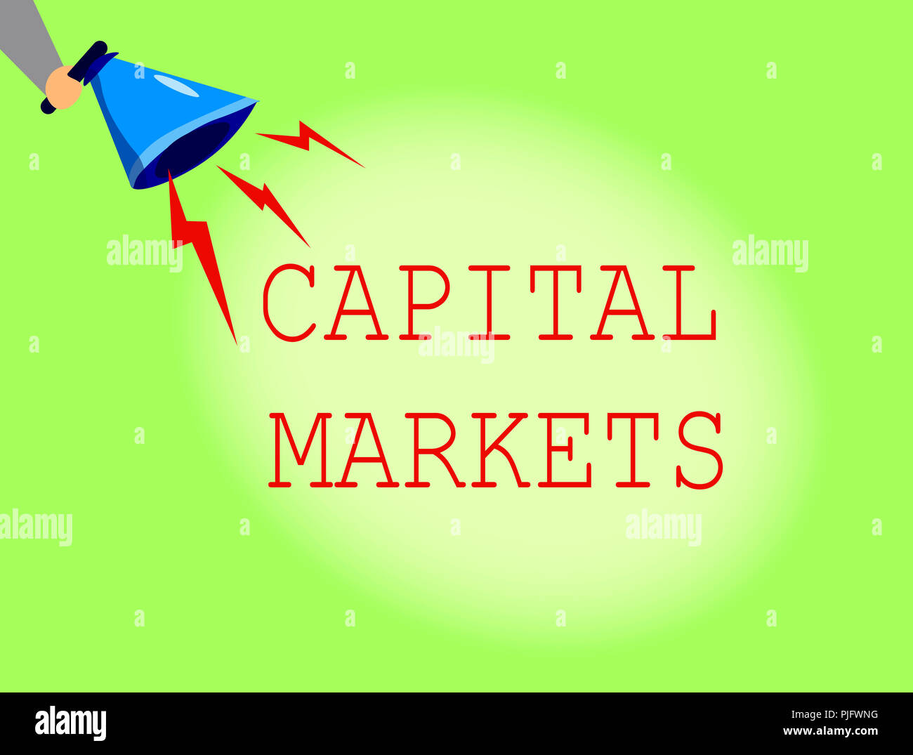 Conceptual hand writing showing Capital Markets. Business photo ...