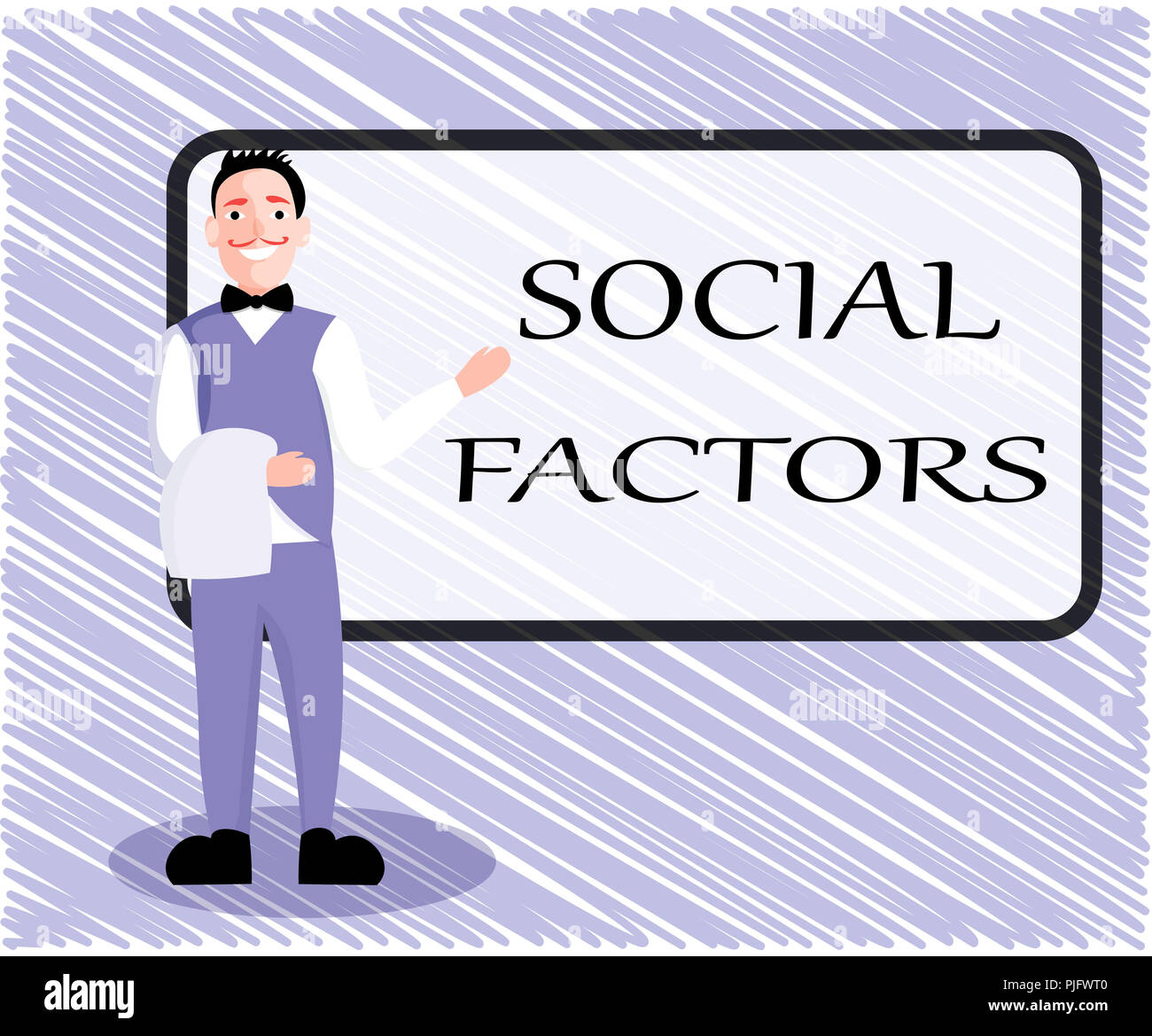 Text sign showing Social Factors. Conceptual photo Things that ...