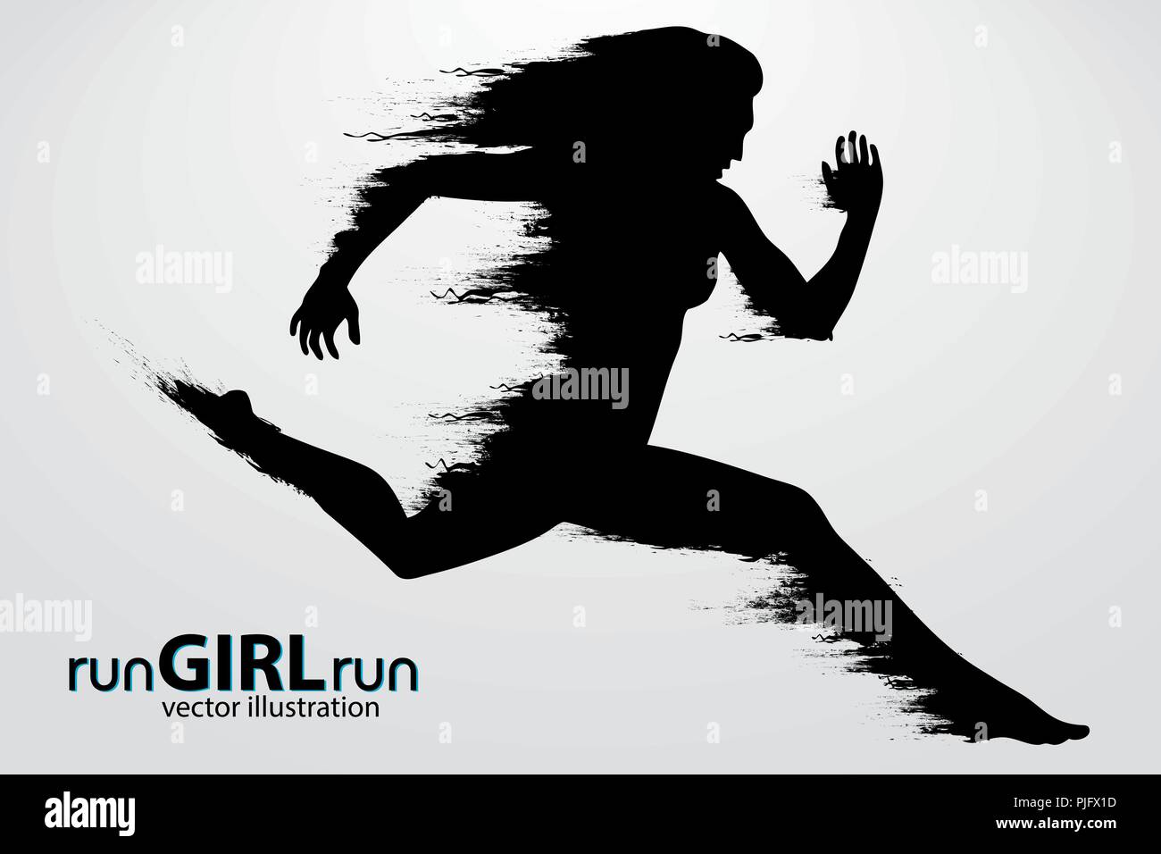 Female Runner Vector
