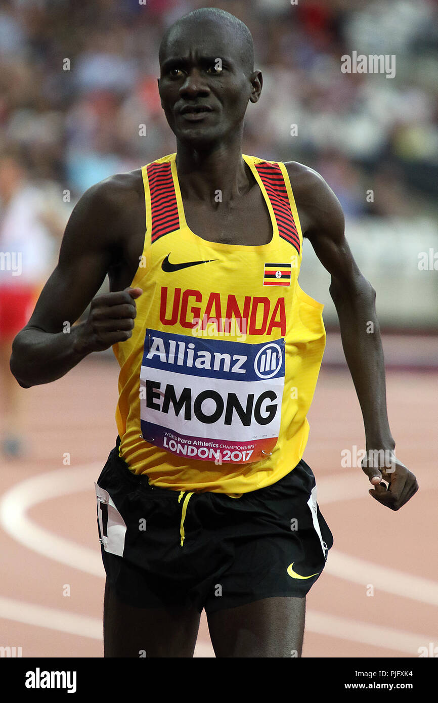 David EMONG of Uganda wins the Men's 1500m T46 Final at the World Para ...
