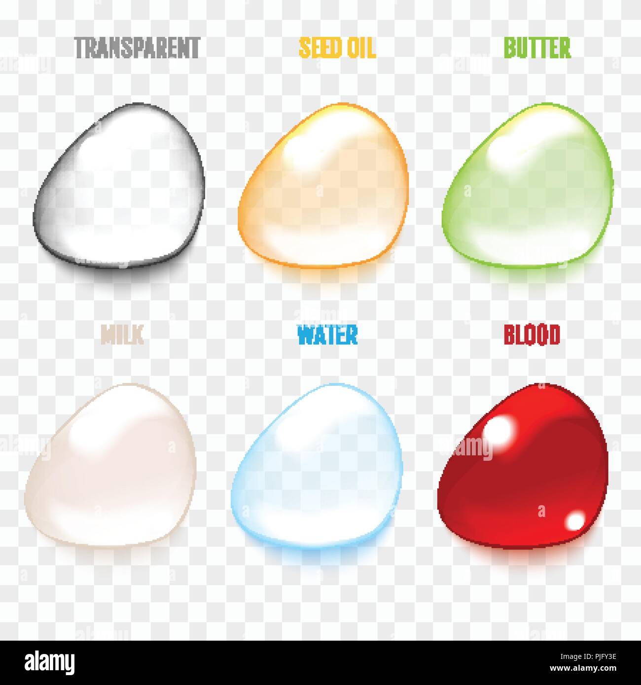 Shiny water drops falling black background Stock Vector Images - Alamy