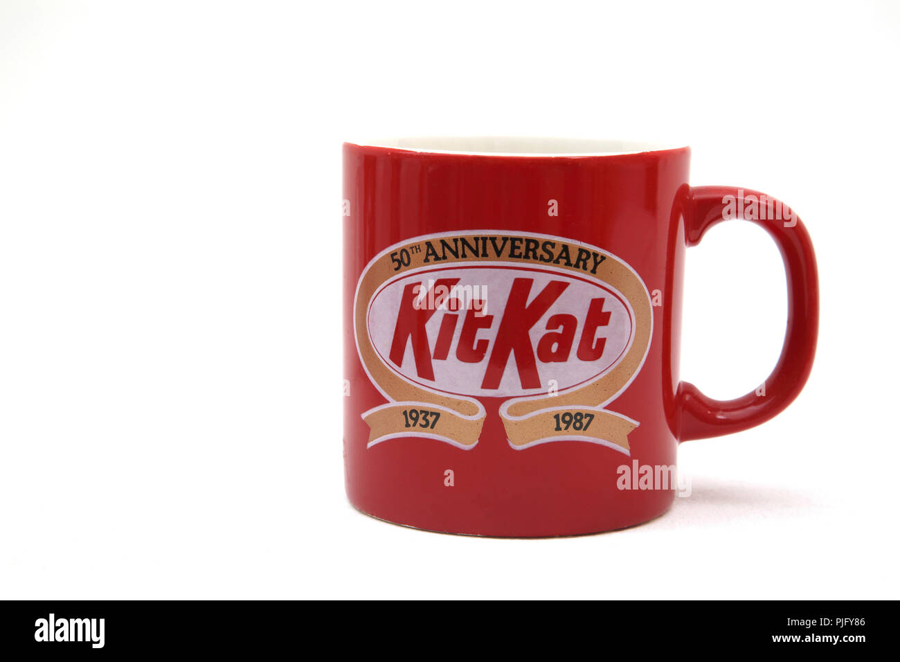Vintage Ceramic Promotional Kit Kat Mug 50th Anniversary 1937- 1987 ...
