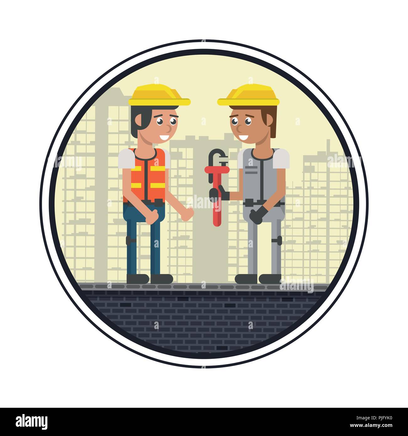 Construction workers cartoons Stock Vector Image & Art - Alamy