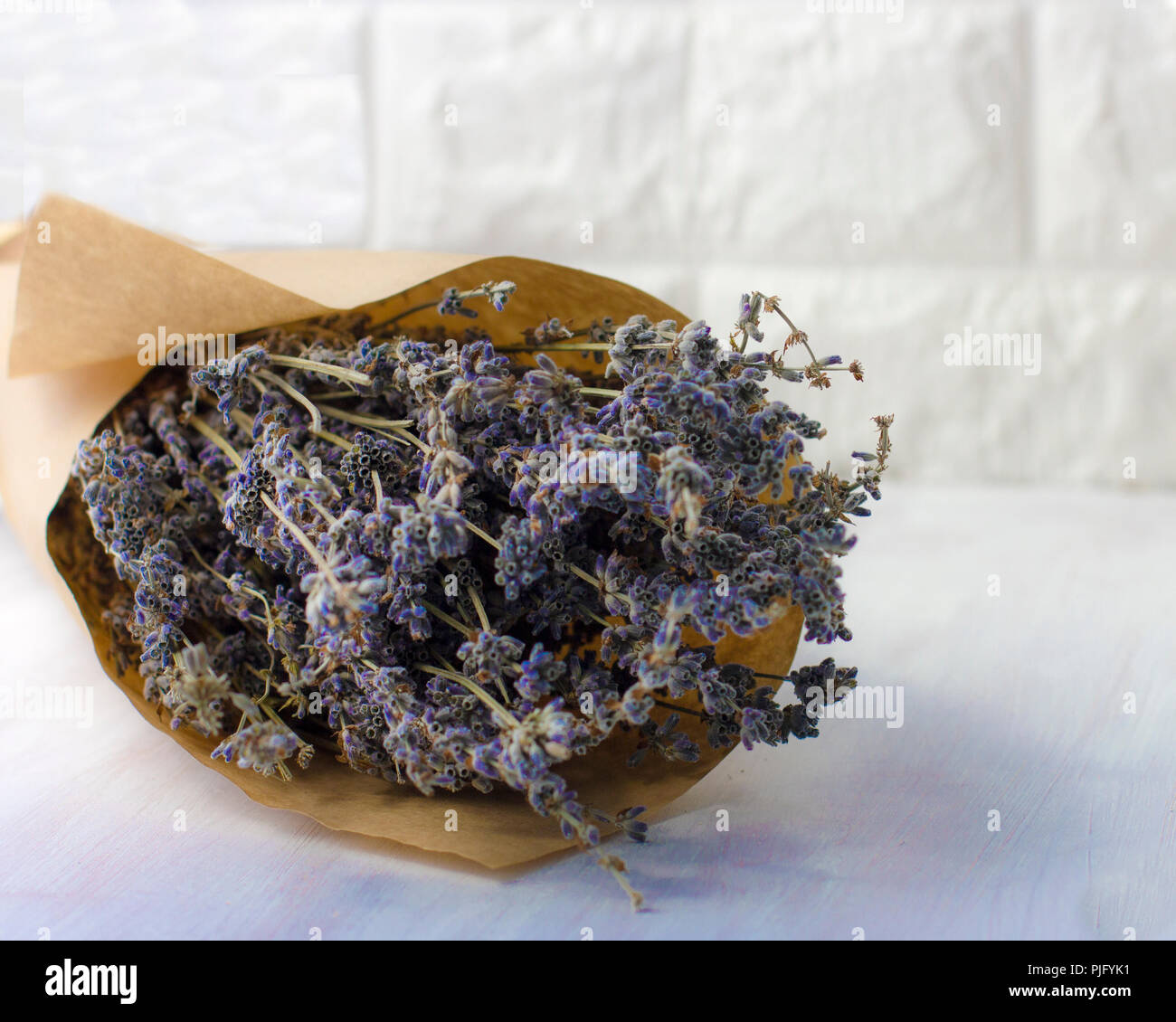 Dry lavender flower in a basket hi-res stock photography and images - Alamy