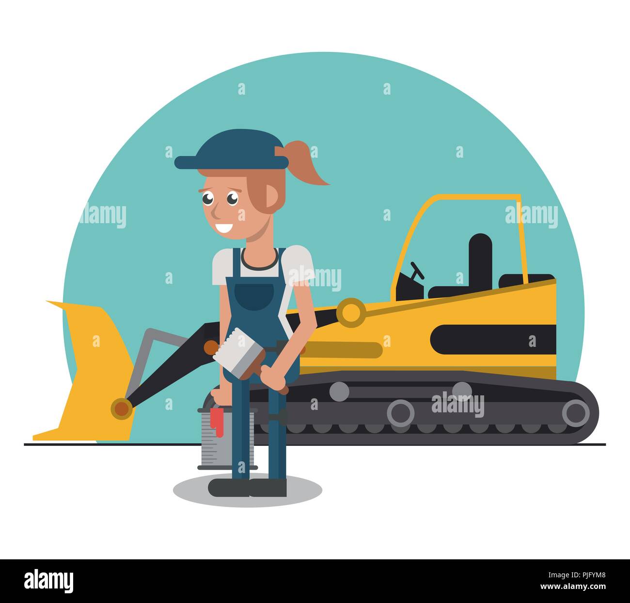 Woman worker cartoon Stock Vector Image & Art - Alamy