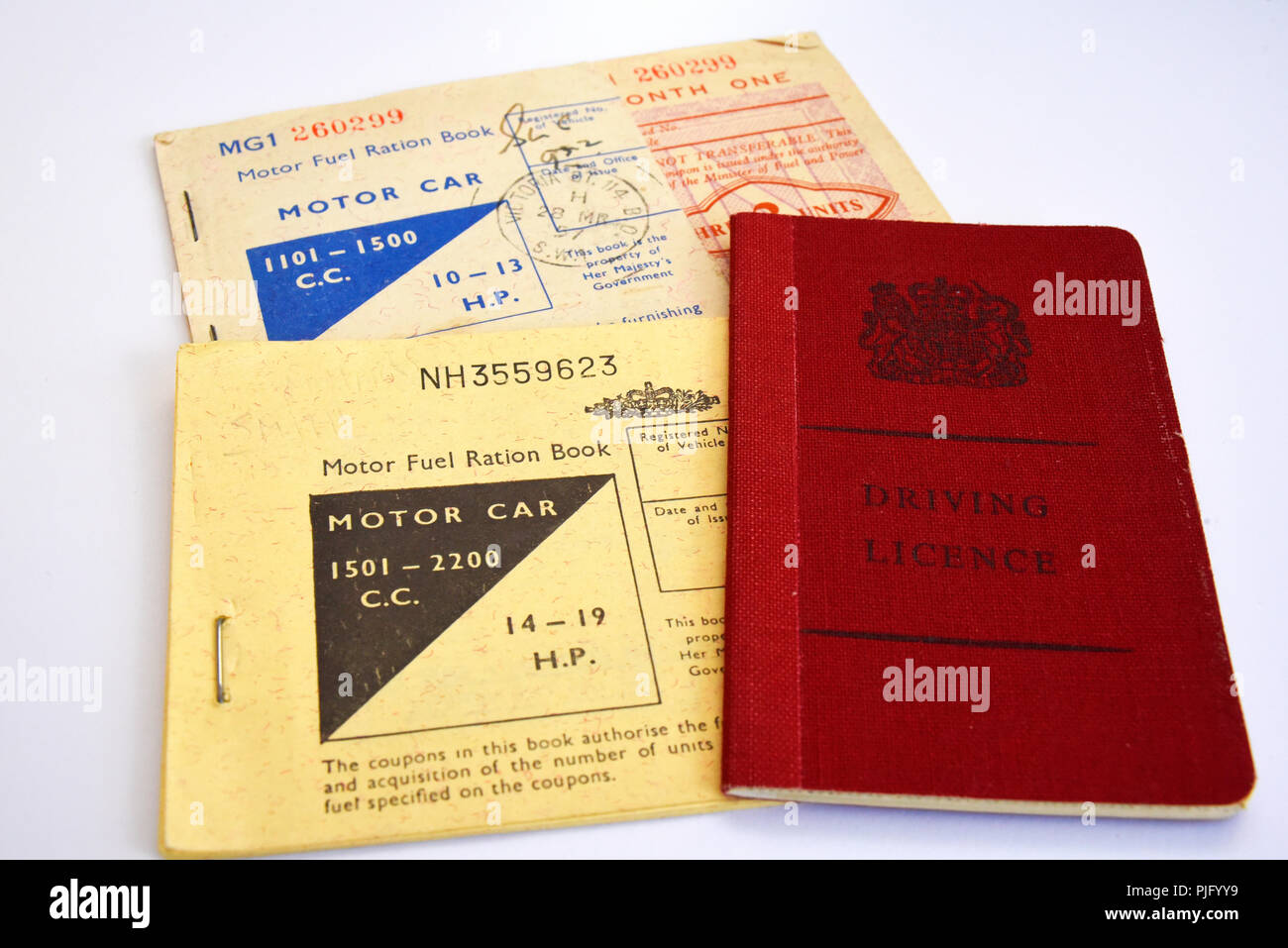 British motor fuel ration book hi-res stock photography and images - Alamy
